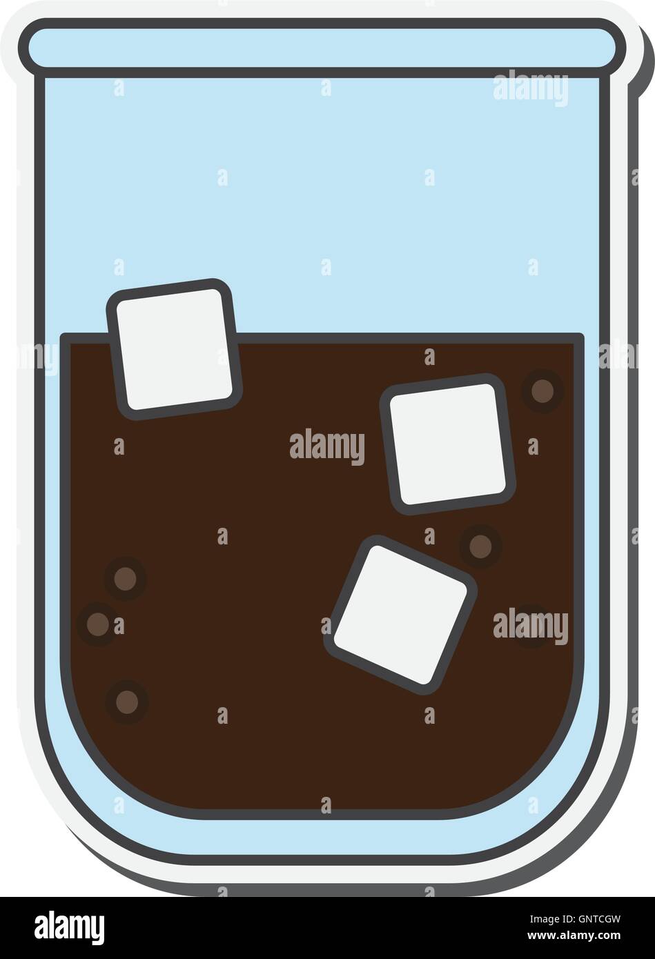 soda ice cube glass design Stock Vector Image & Art - Alamy