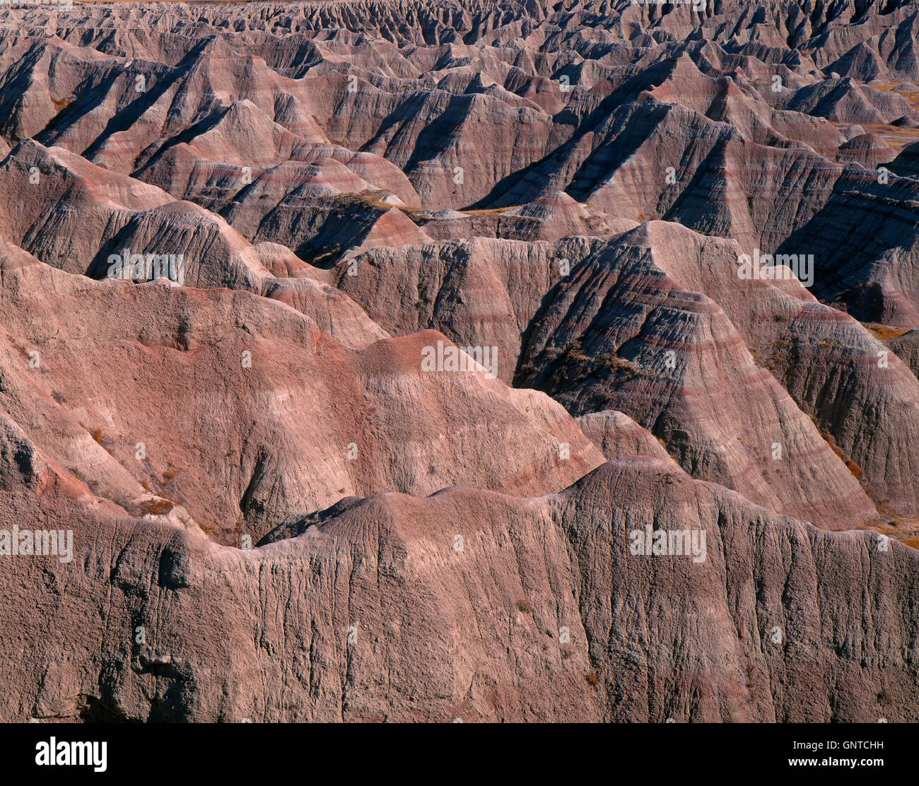 USA, South Dakota, Badlands National Park, North Unit, Huge maze of ...