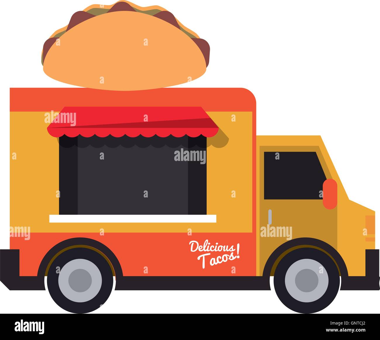 food truck delivery design Stock Vector Image & Art - Alamy