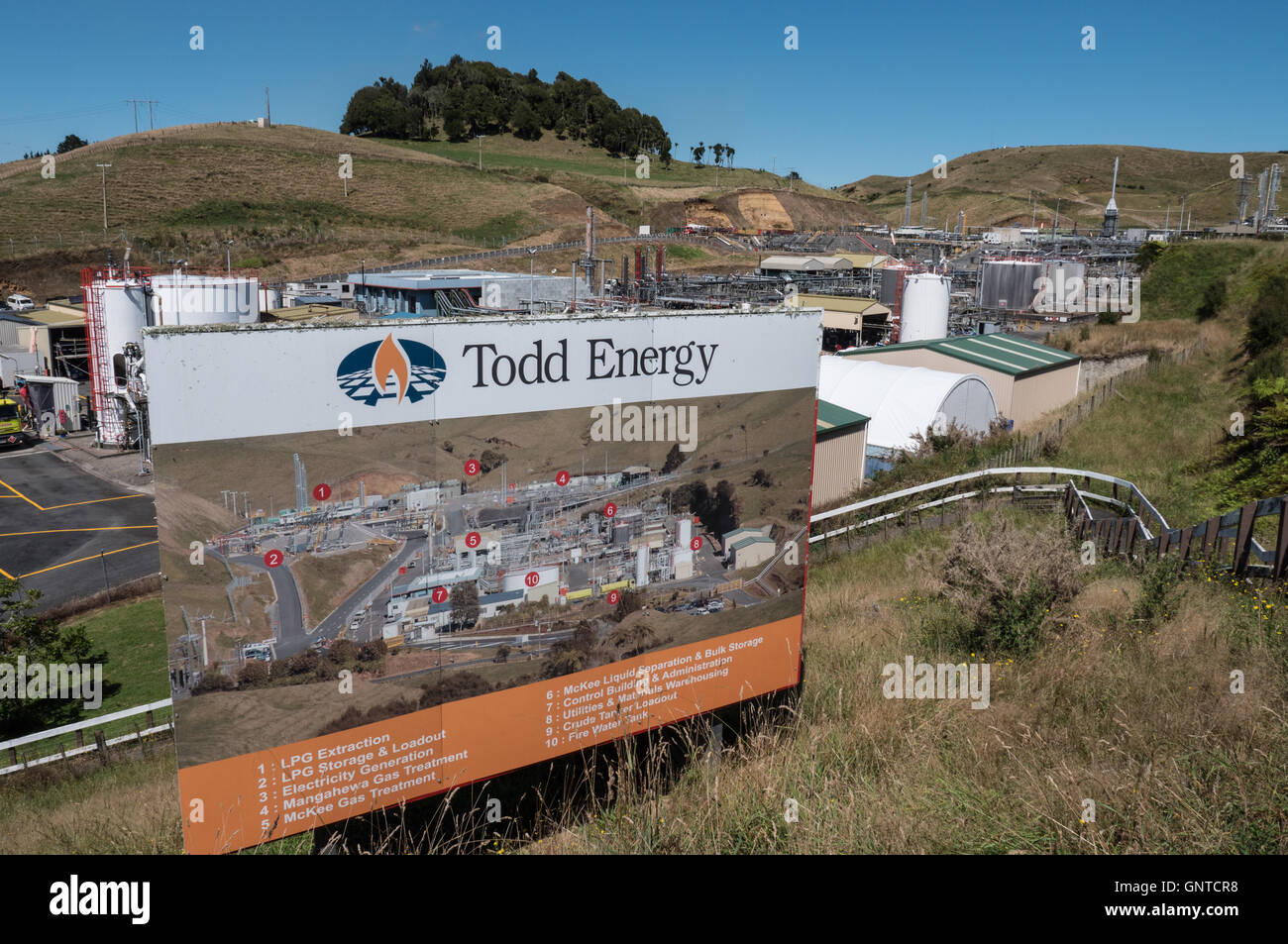 Todd Energy gas extraction plant Mangahewa North Island, New Zealand ...