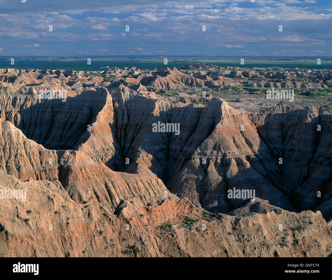 USA, South Dakota, Badlands National Park, North Unit, Expansive area ...