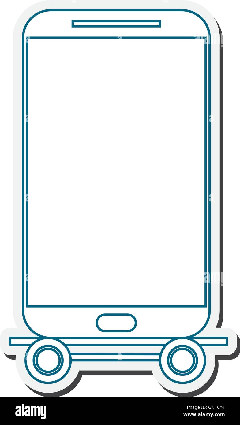 smartphone wheel gadget design Stock Vector Image & Art - Alamy