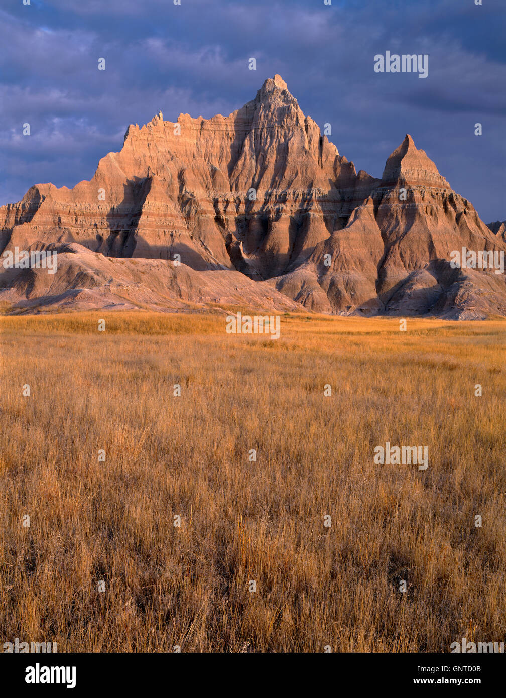 USA, South Dakota, Badlands National Park, North Unit, Early morning ...