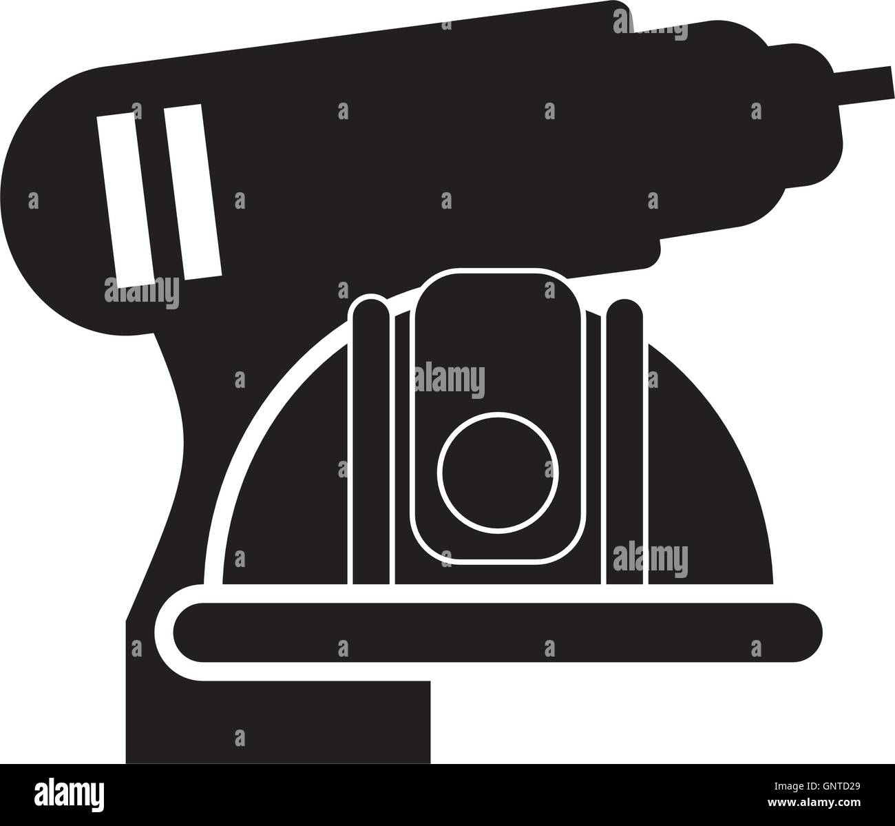 drill and safety helmet icon Stock Vector Image & Art - Alamy