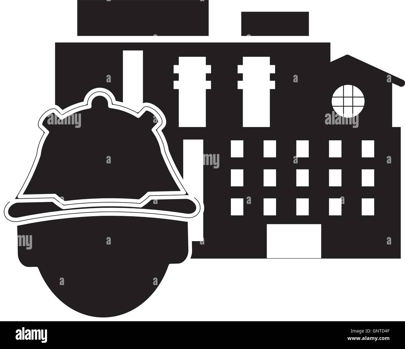 factory and helmet icon Stock Vector Image & Art - Alamy