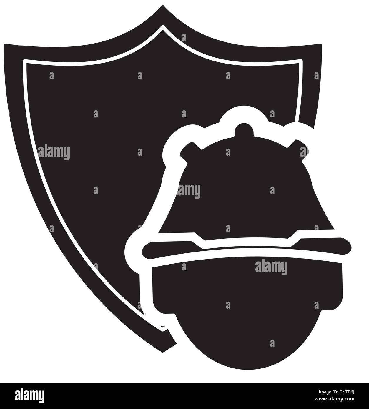 shield and construction worker icon Stock Vector Image & Art - Alamy