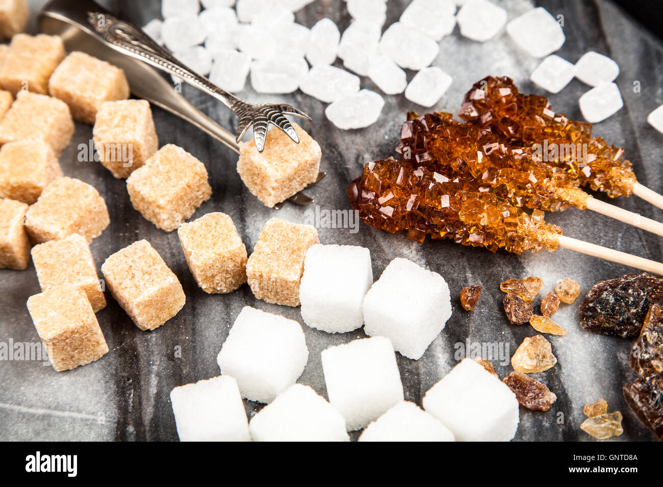 DIfferent types of sugar Stock Photo - Alamy