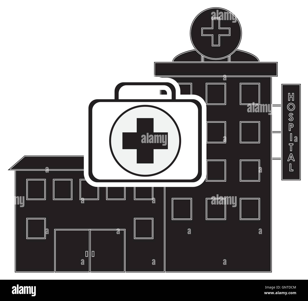 hospital and first aid kit icon Stock Vector Image & Art - Alamy