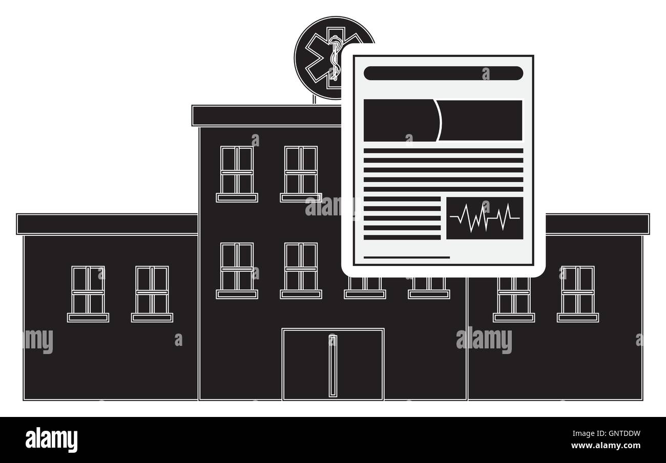 hospital and medical chart icon Stock Vector Image & Art - Alamy