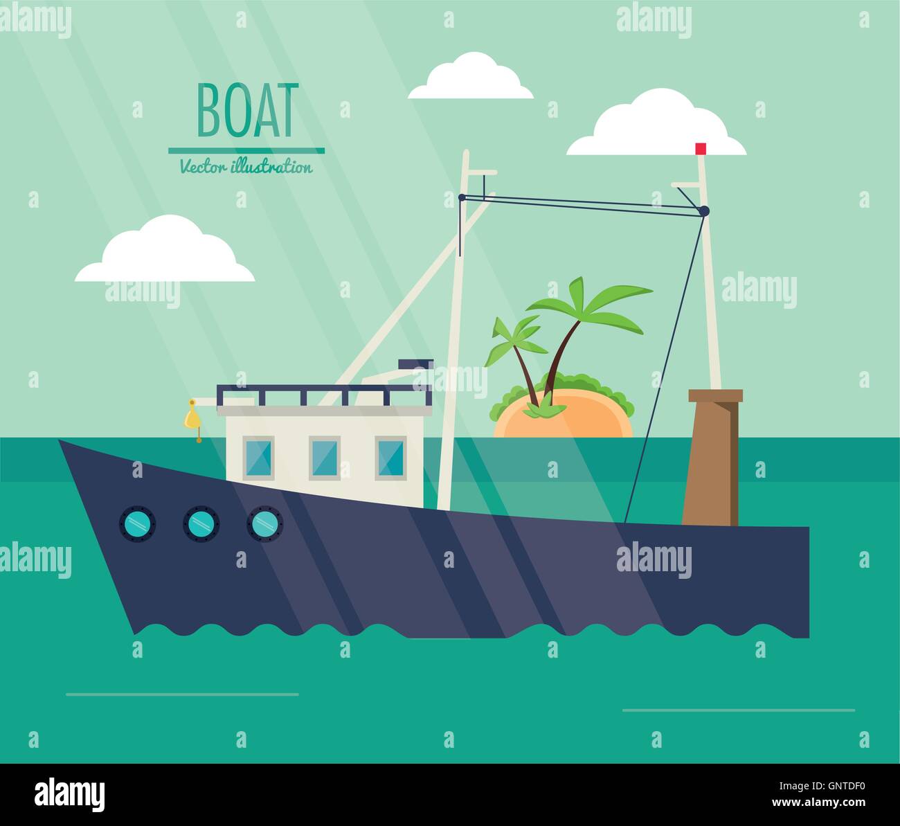 boat ship sea design Stock Vector Image & Art - Alamy