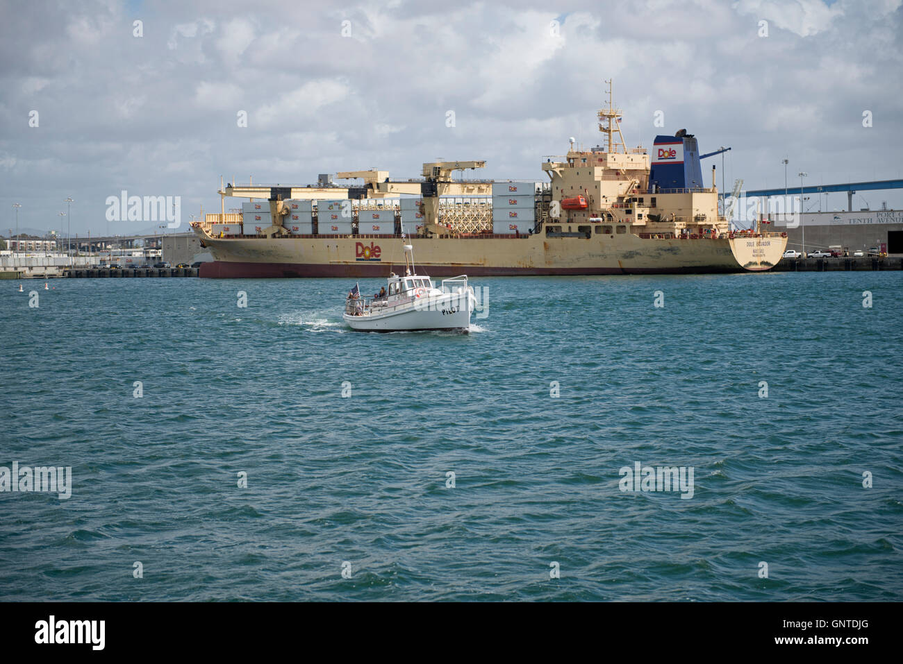 Dole Ecuador and San Diego Maritime Museum Pilot Boat (foreground ...