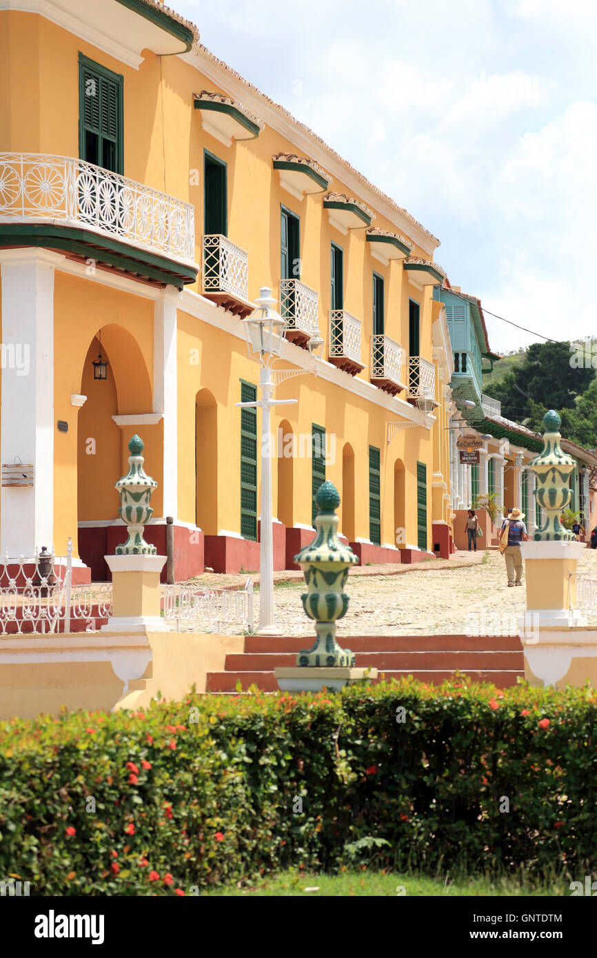 Colonial buildings in Cuba, Central America Stock Photo - Alamy