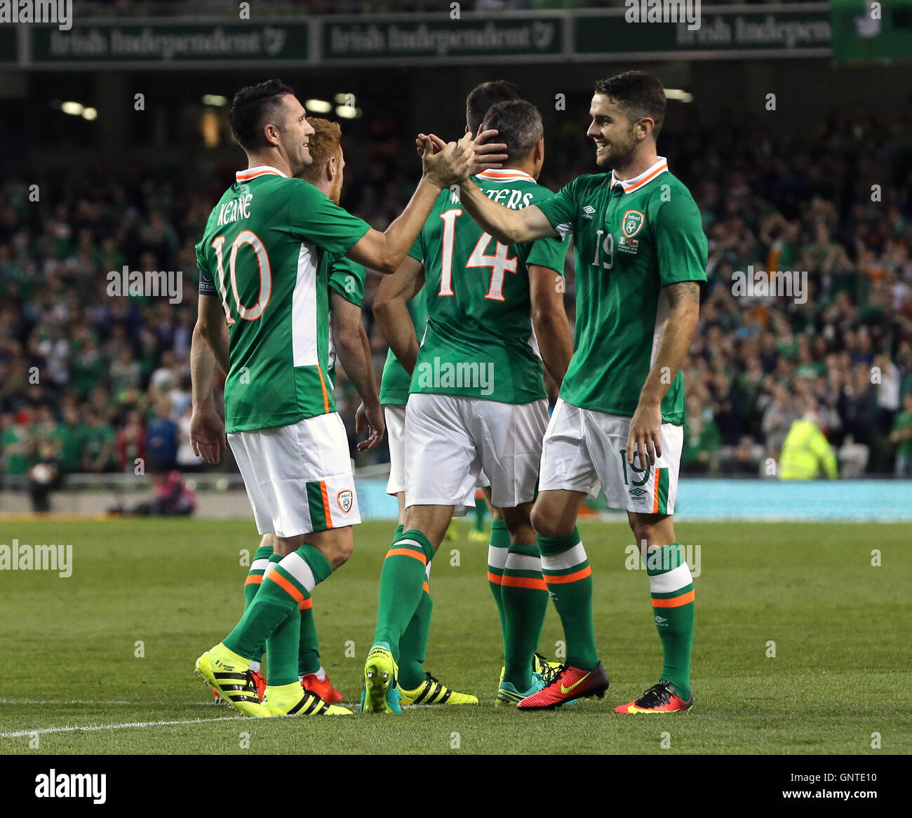Republic of Ireland's Robbie Keane (left) and Robbie Brady (right ...