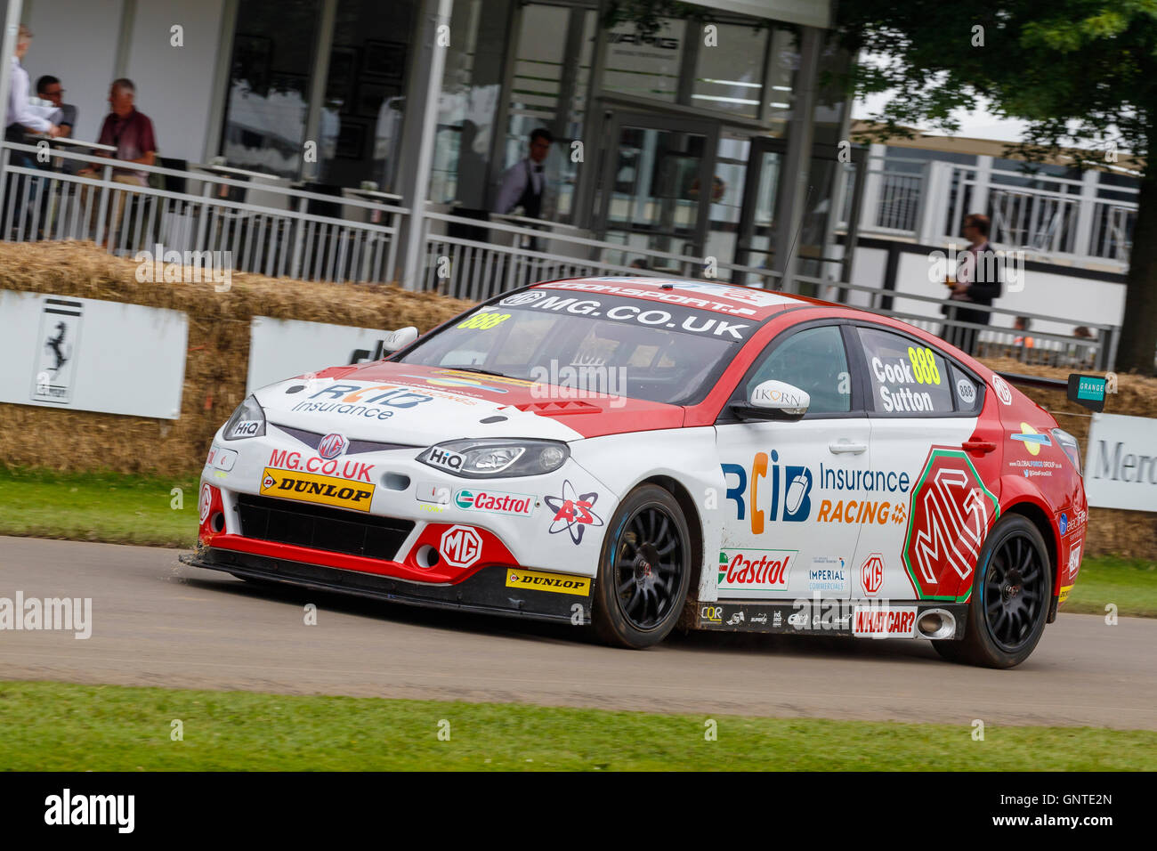 2016 MG6 GT BTCC car with driver Josh Cook at the 2016 Goodwood ...
