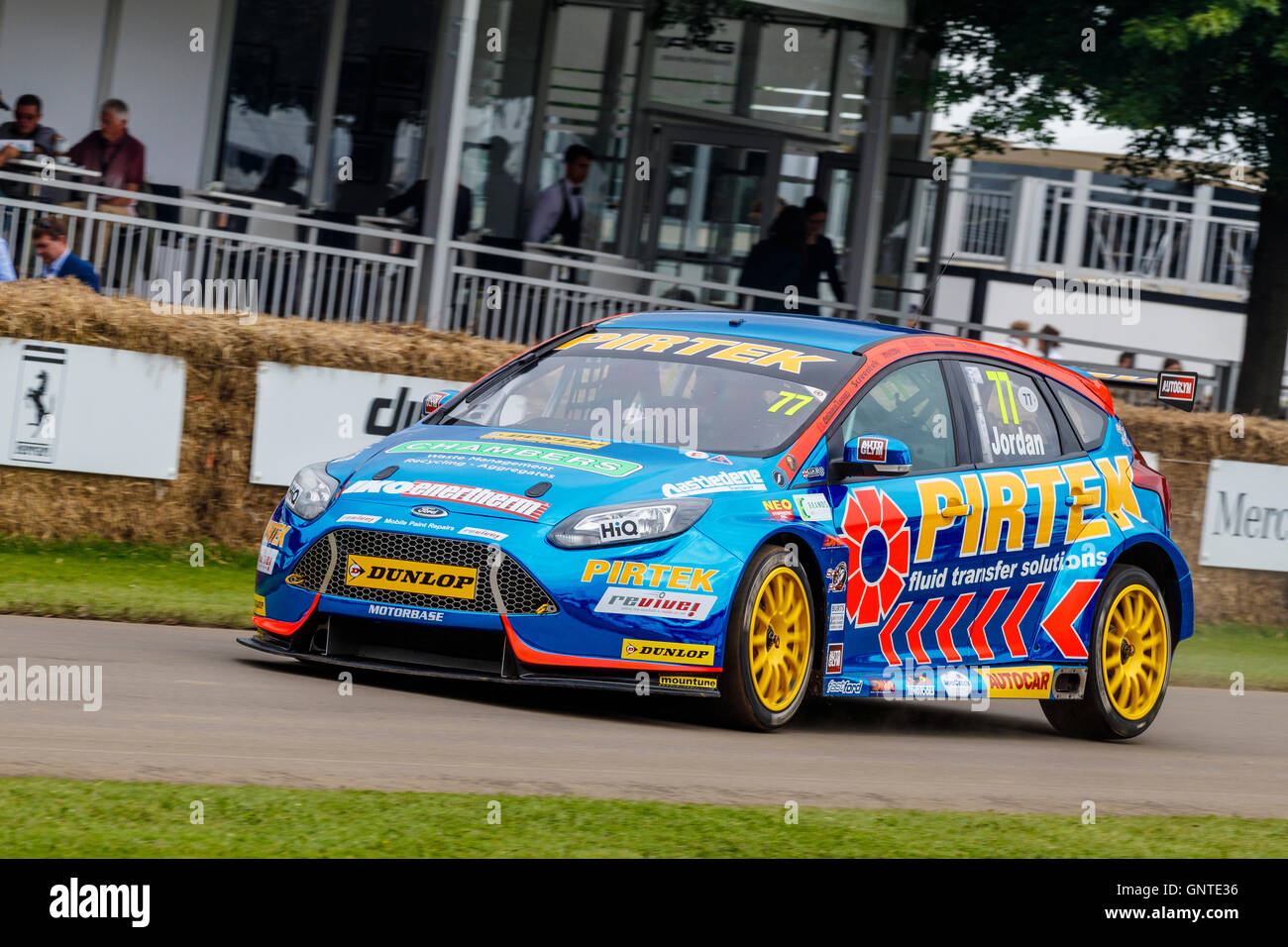 2016 Ford Focus ST BTCC with driver Andrew Jordan at the 2016 Goodwood ...