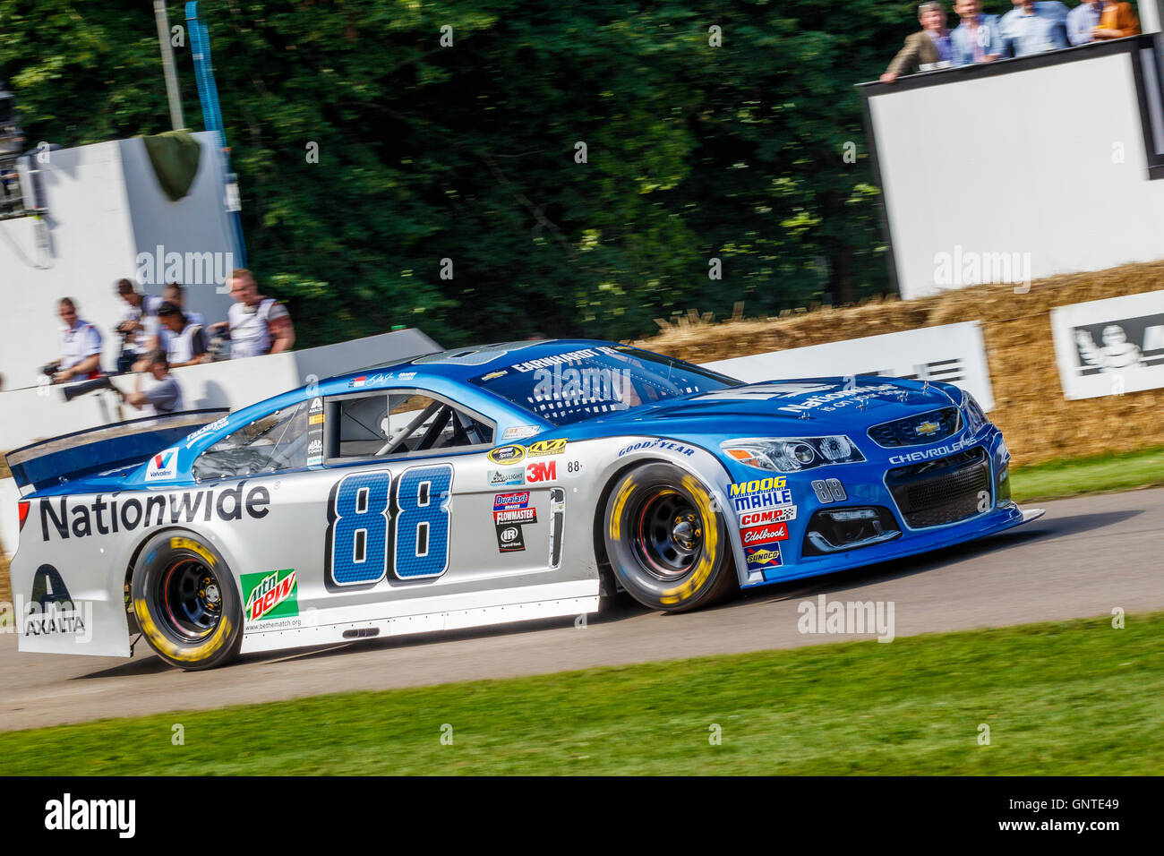 2016 Chevrolet SS NASCAR with driver Will Spencer at the 2016 Goodwood ...