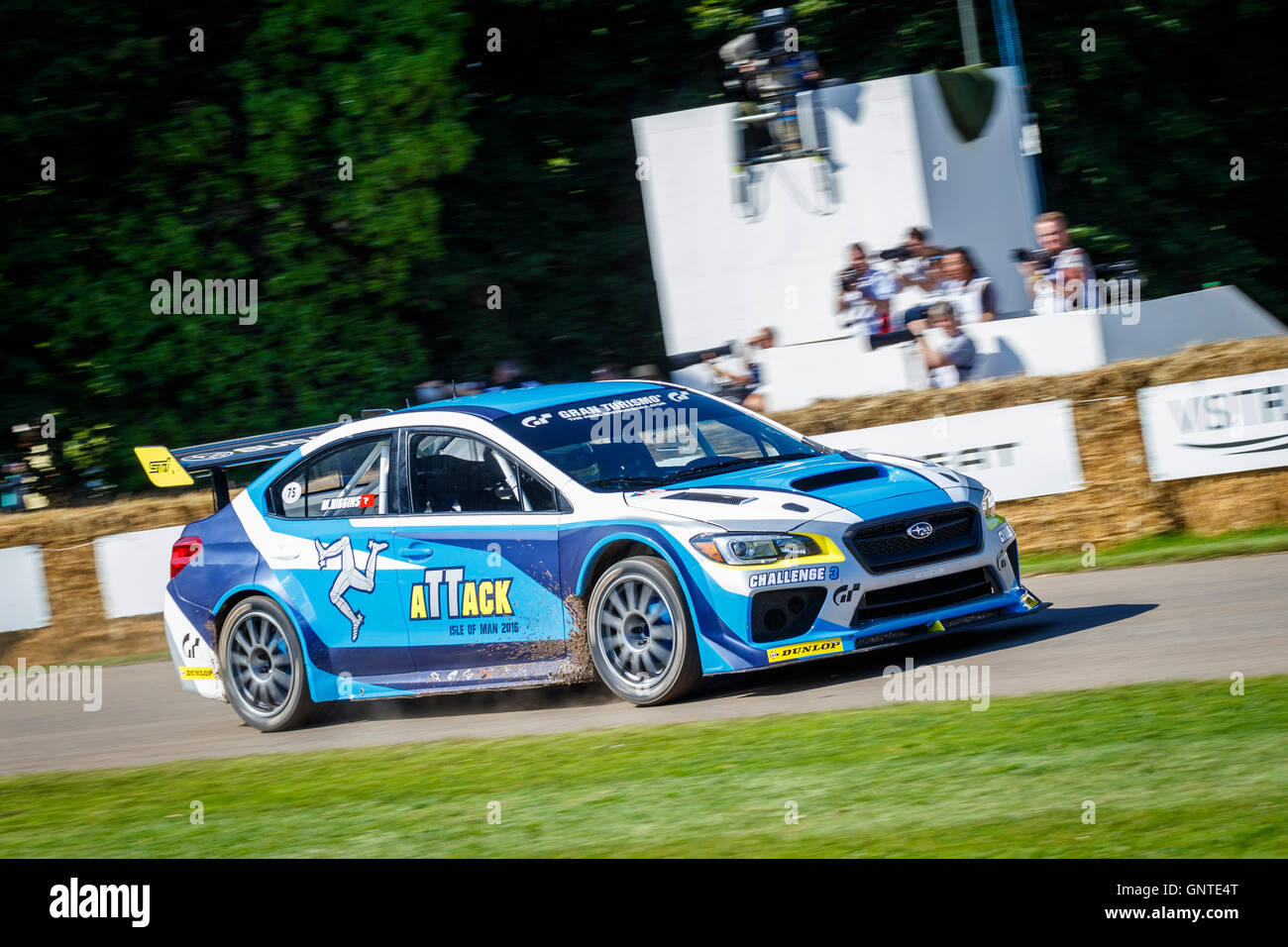 2016 Subaru WRX ST1 Time Attack car with driver Mark Higgins at the ...