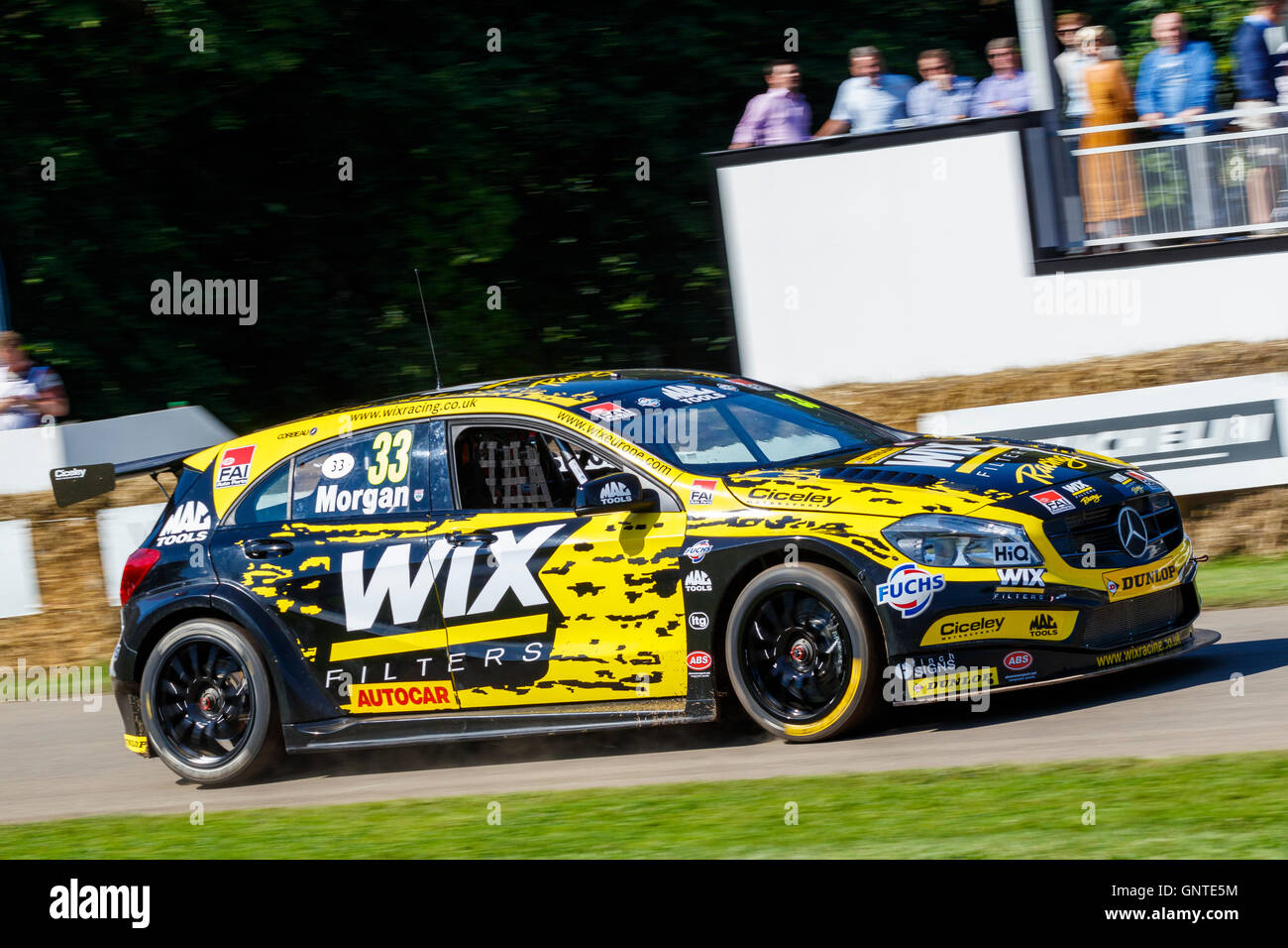 2016 Mercedes A-Class BTCC car with driver Adam Morgan at the 2016 ...