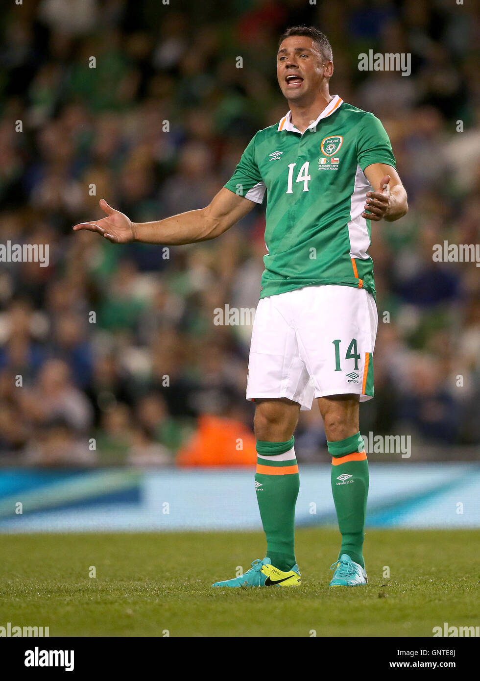 Republic of Ireland's Jon Walters celebrates scoring his side's fourth ...