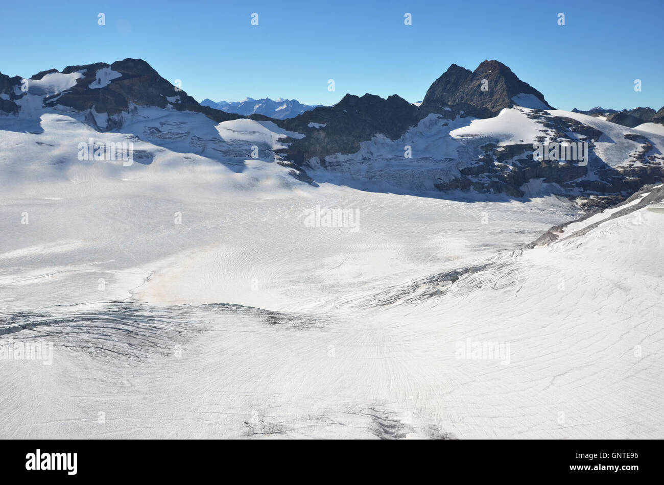 Glacier in the Swiss Alps Stock Photo - Alamy