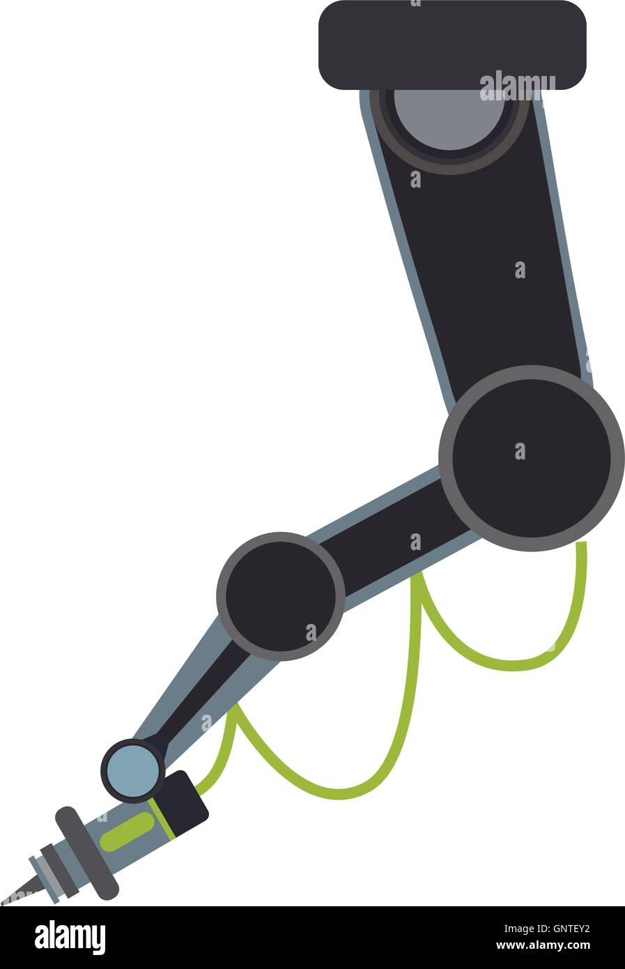 arm robot technology android metal icon. Vector graphic Stock Vector ...