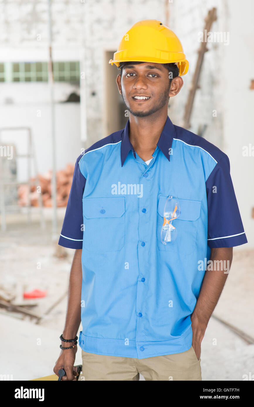 indian male contractor Stock Photo - Alamy
