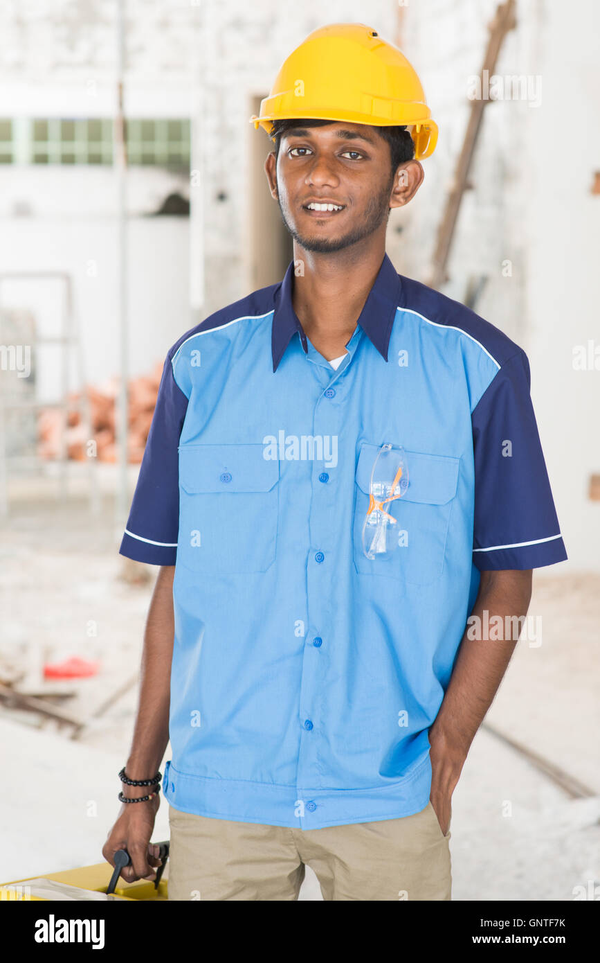 indian male contractor Stock Photo - Alamy