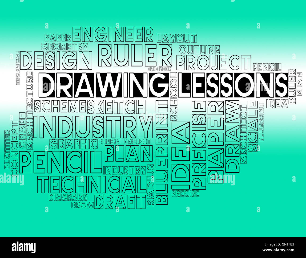 Drawing Lessons Showing Sketching And Creativity Classes Stock Photo ...