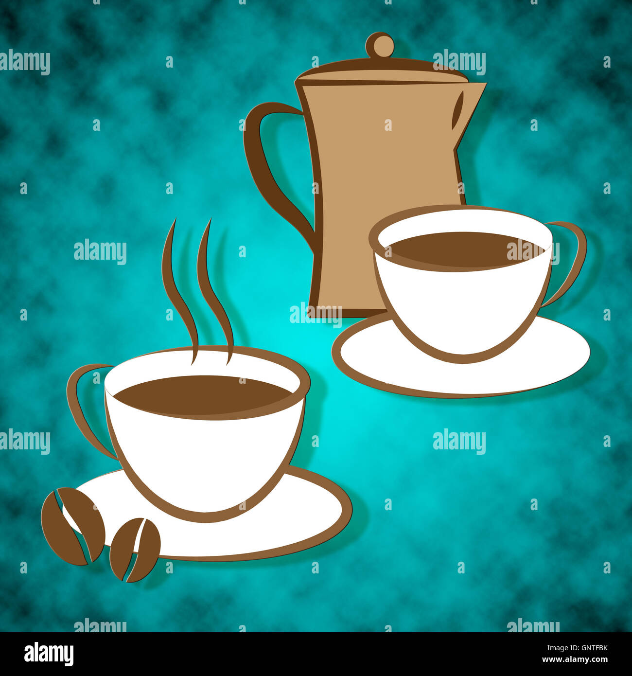 Fresh Coffee Meaning Cafe And Restaurant Brewing Stock Photo - Alamy
