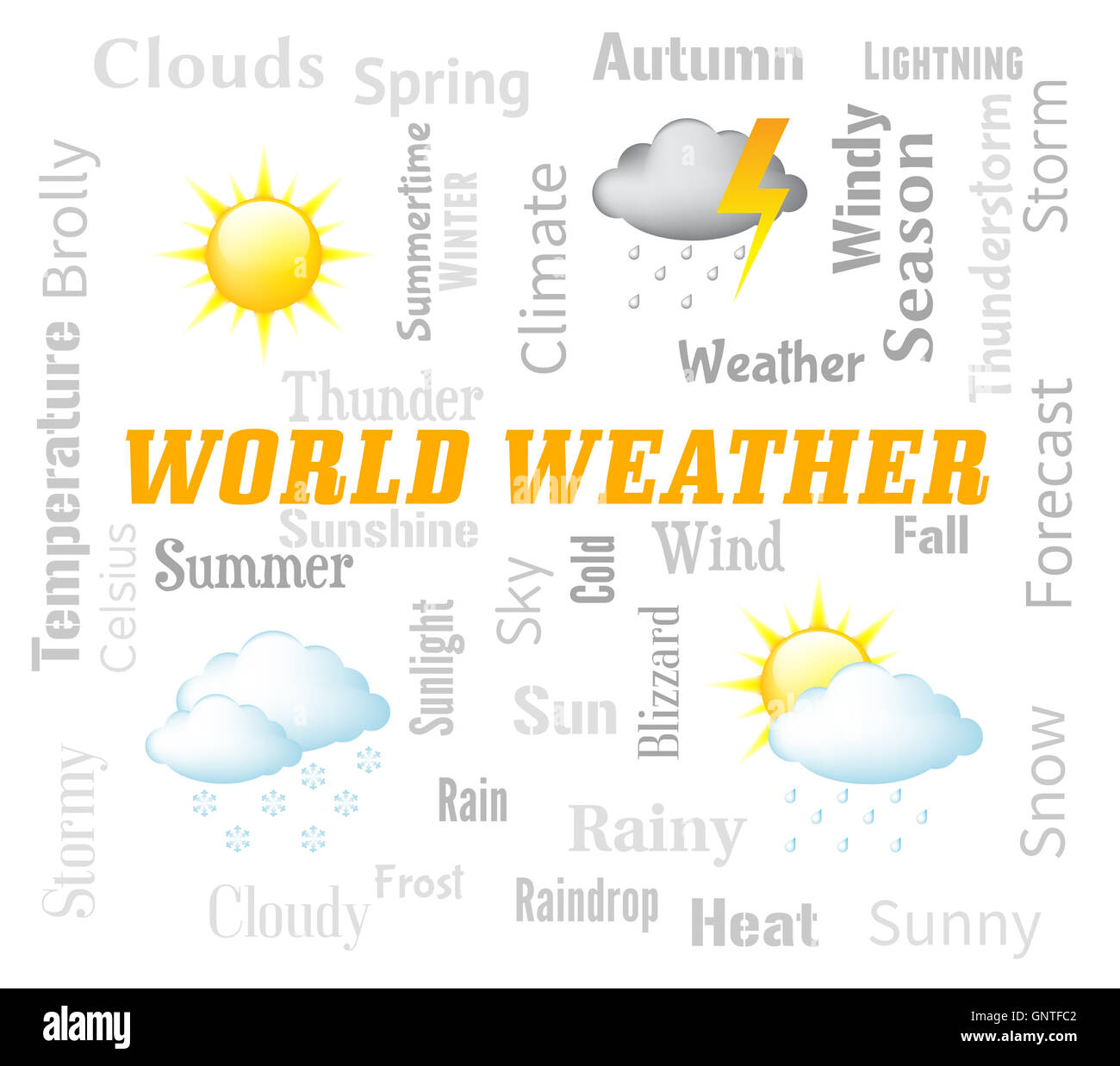World Weather Representing Global Meteorological Conditions Forecast ...