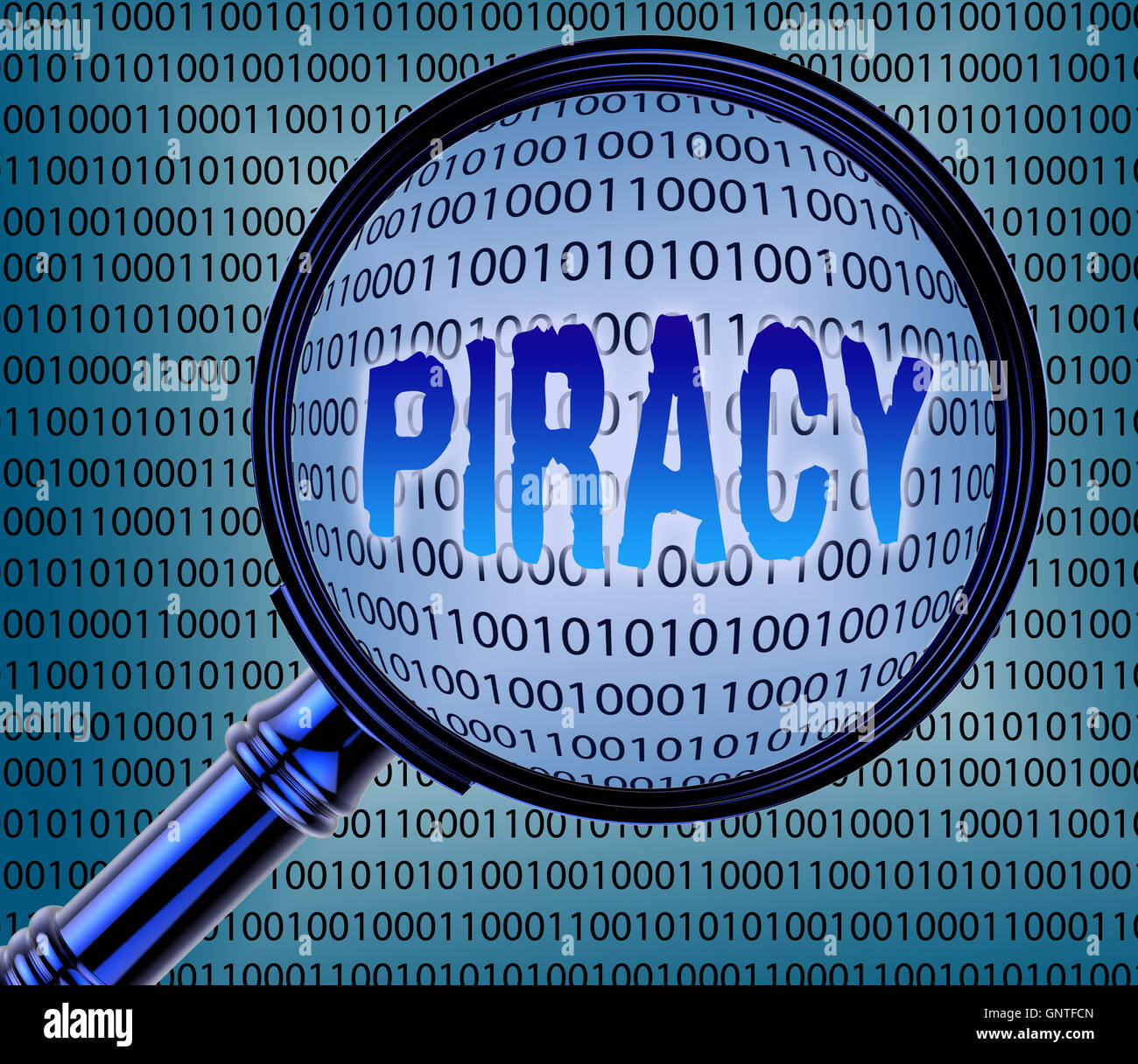 Computer Piracy Representing Patented Copyright 3d Rendering Stock ...