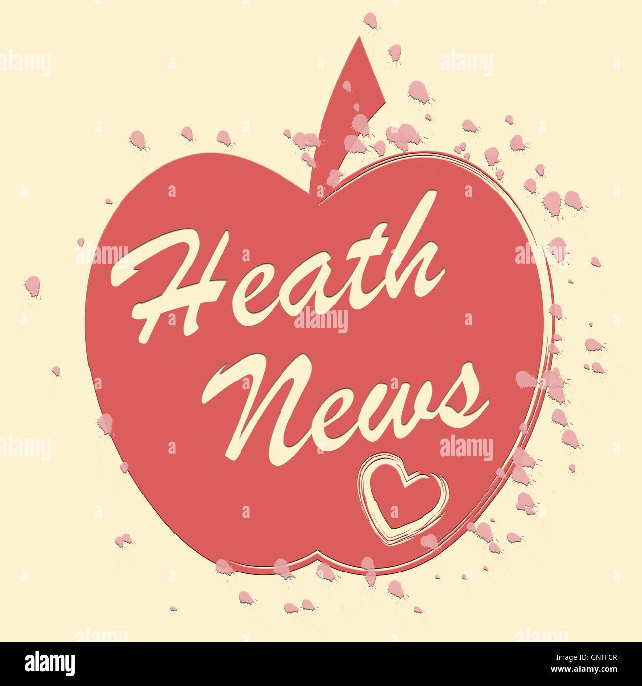 Health News Representing Wellbeing Media And Journalism Stock Photo - Alamy