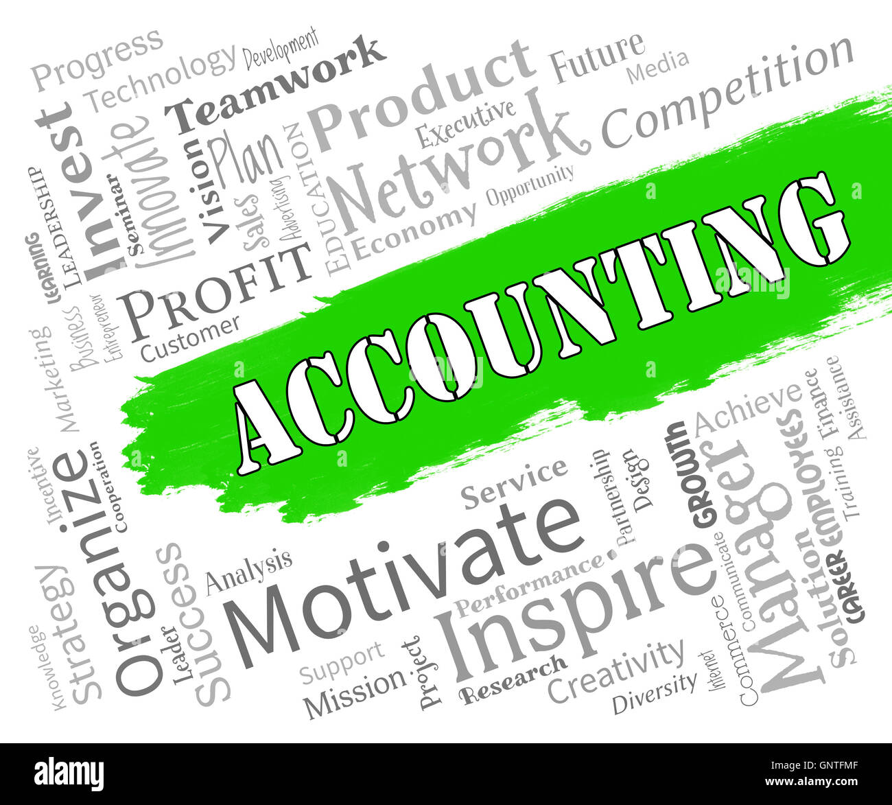 Accounting Words Indicating Bookkeeping Tax And Auditing Stock Photo ...