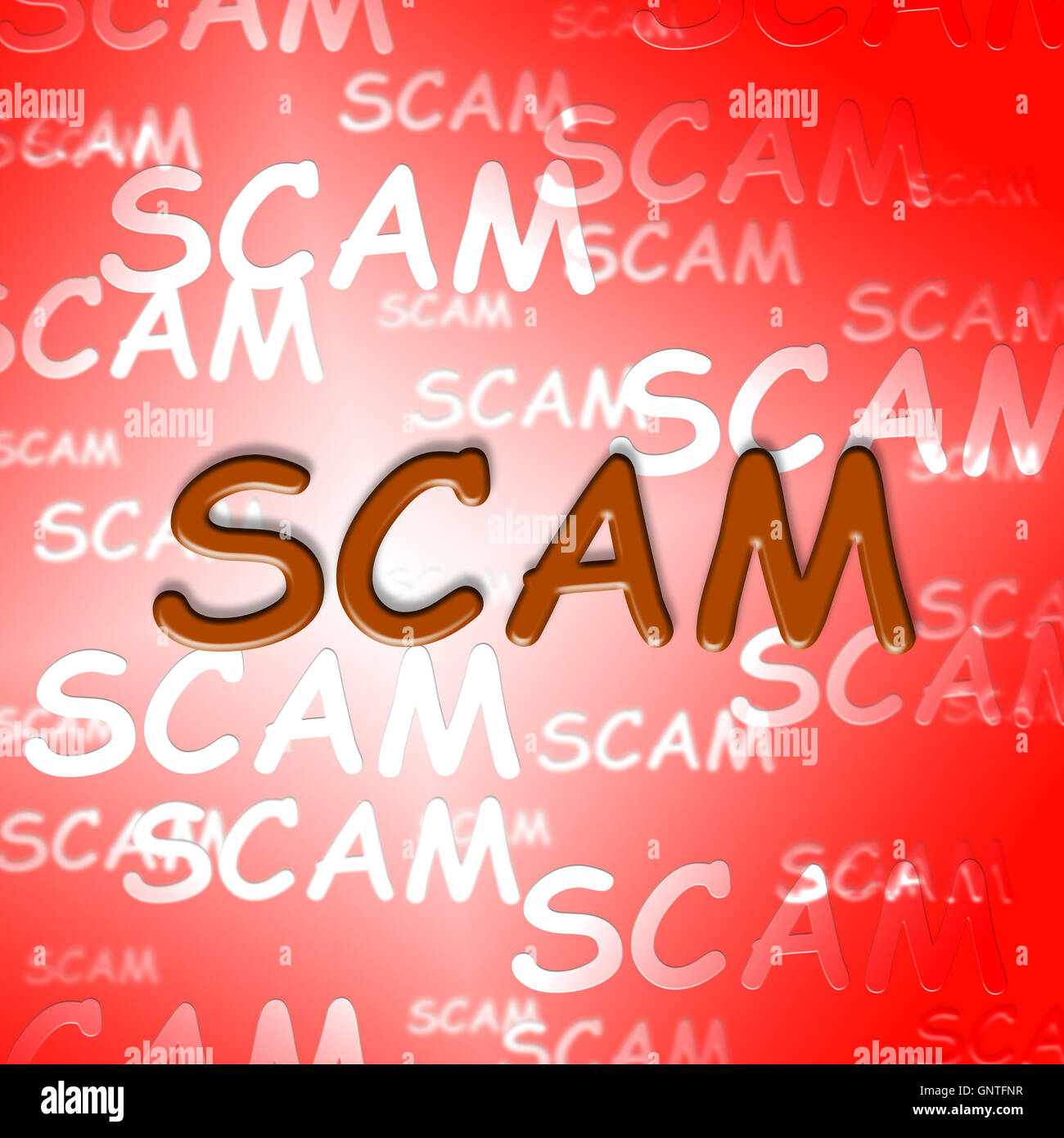 Scam Words Indicating Hoax Deception And Fraud Stock Photo - Alamy