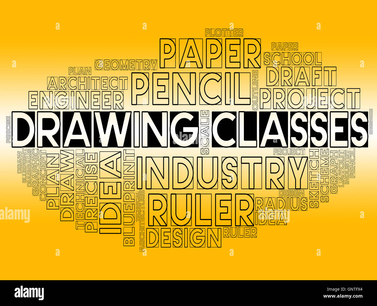 Drawing Classes Representing Lesson Schooling And Learning Stock Photo ...