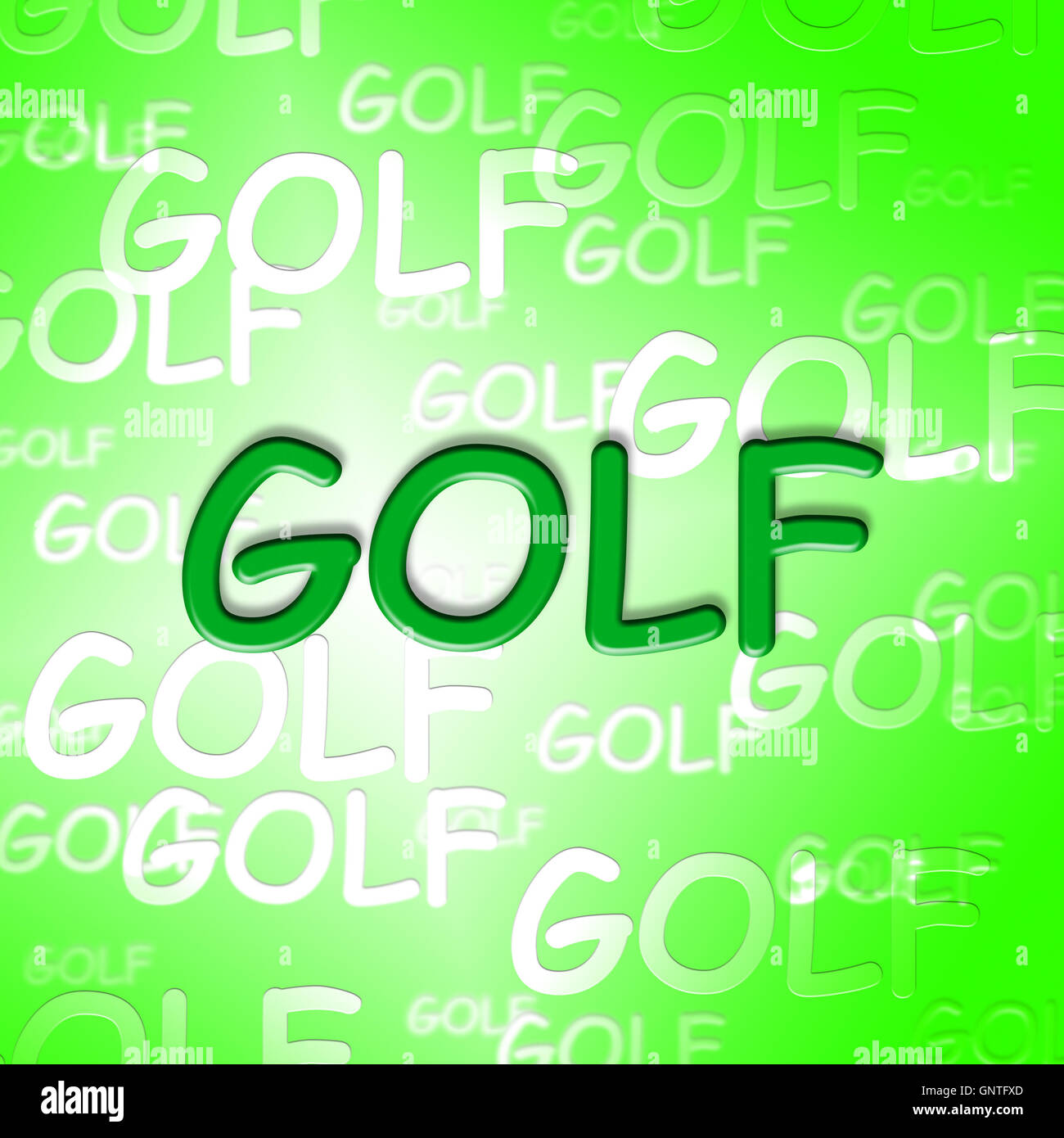 Golf Words Showing Recreation Golfer And Golfing Stock Photo - Alamy