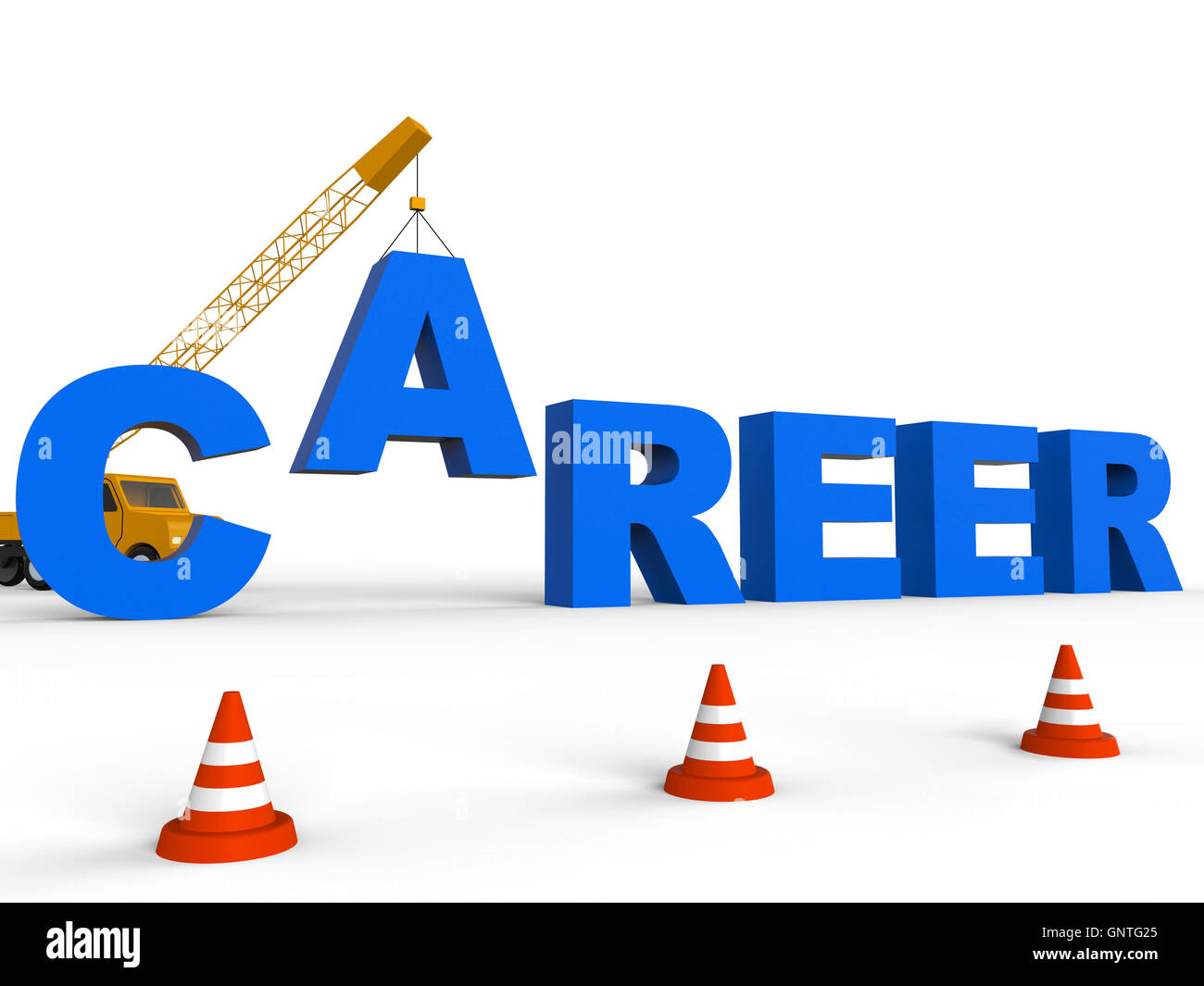 Career Representing Executive Job Search 3d Rendering Stock Photo - Alamy