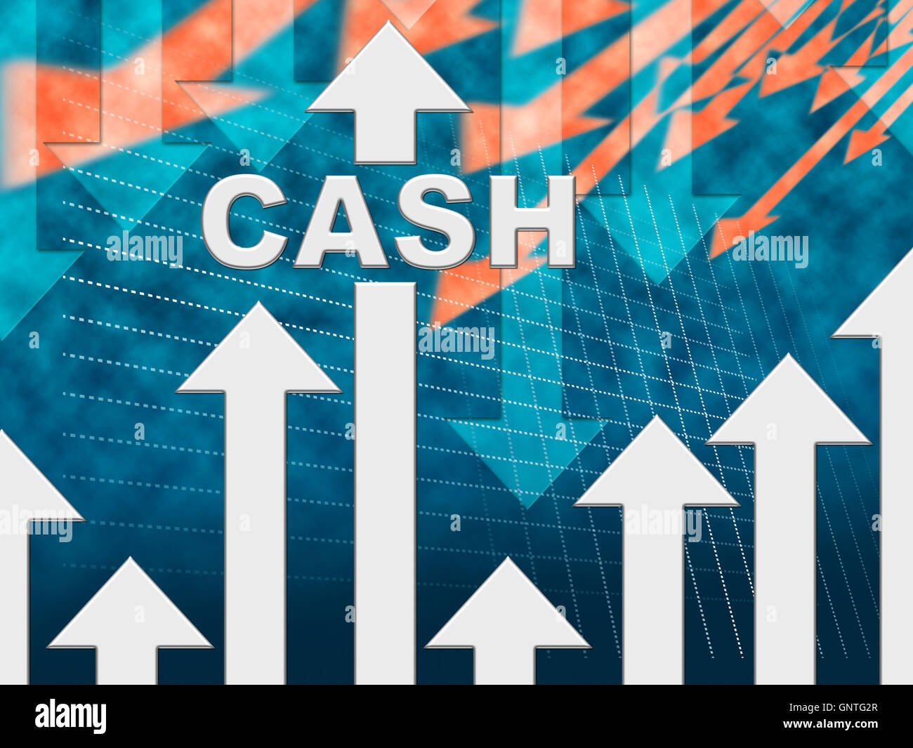 Cash Graph Meaning Wealth Prosperity And Earnings Stock Photo - Alamy