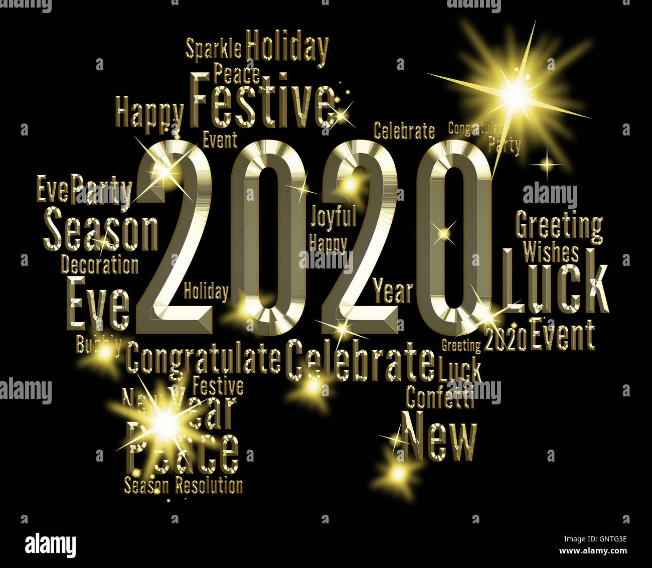 Two Thosand Twenty Year Indicating 2020 3d Illustration Stock Photo - Alamy