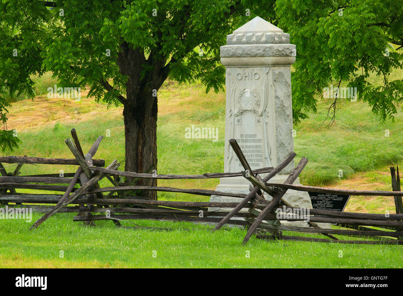 8th ohio infantry monument hi-res stock photography and images - Alamy