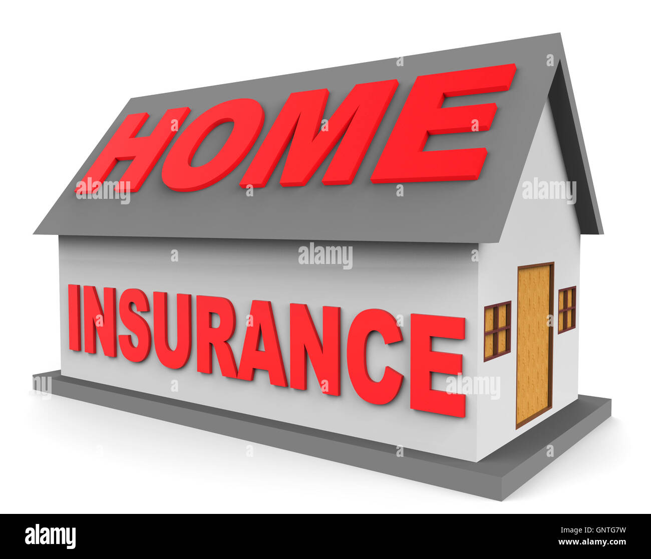 Home Insurance Meaning Housing Indemnity 3d Rendering Stock Photo - Alamy