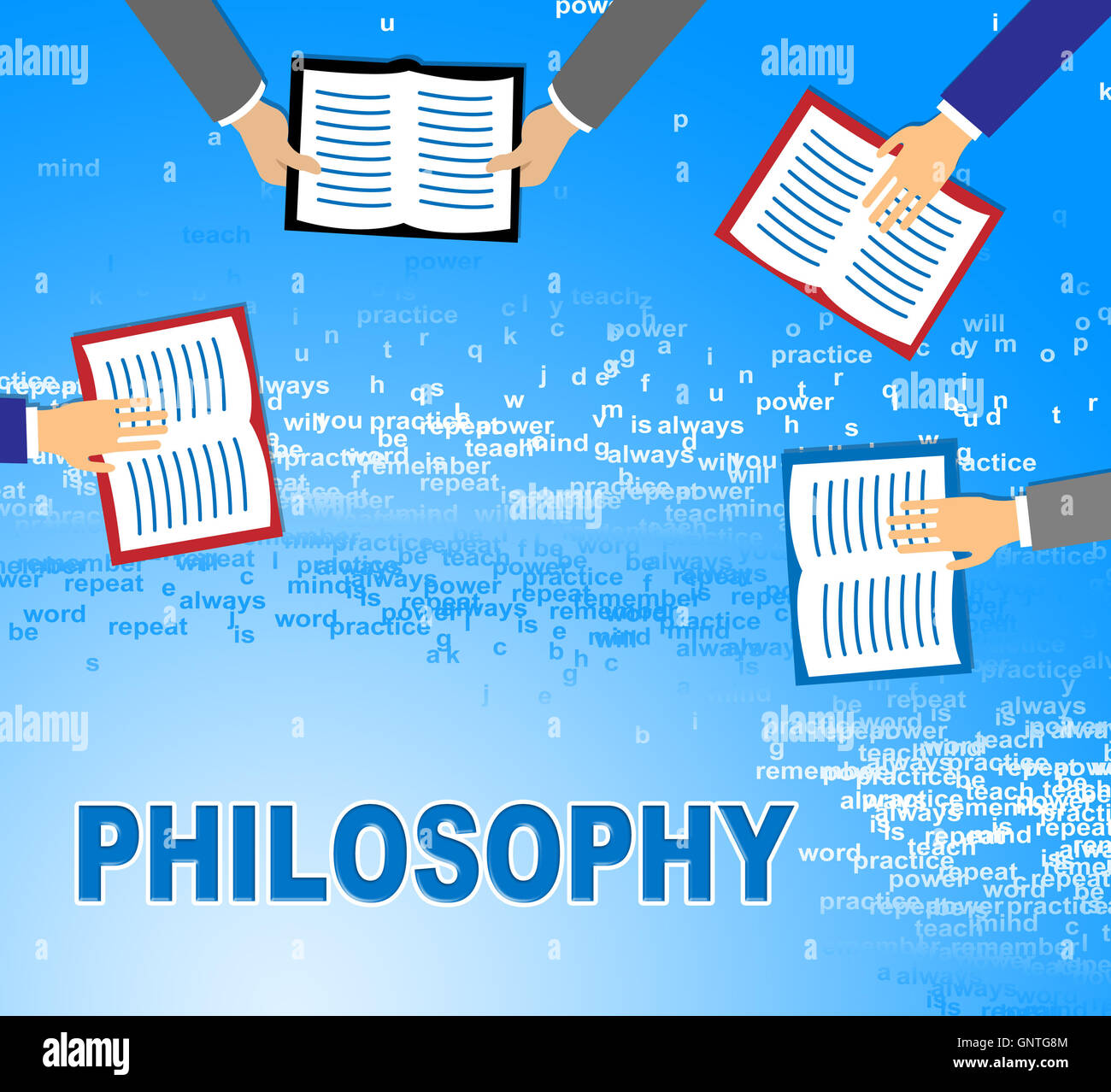 Philosophy Books Showing Thinking Thought And Reasoning Stock Photo - Alamy
