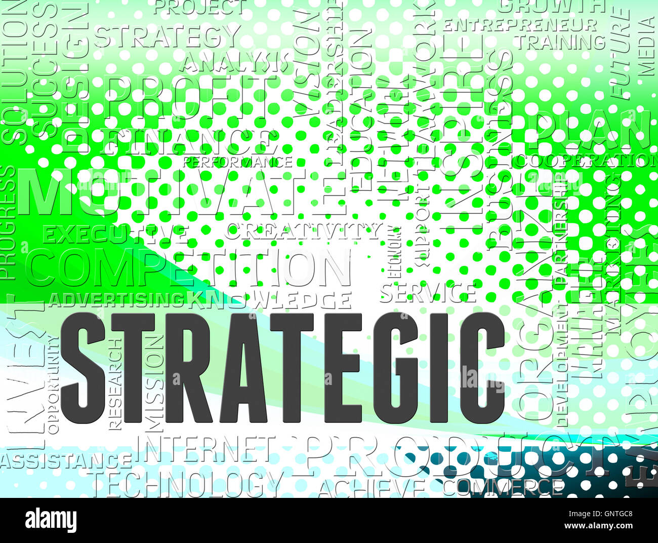 Strategic Words Indicating Business Strategy And Plan Stock Photo - Alamy