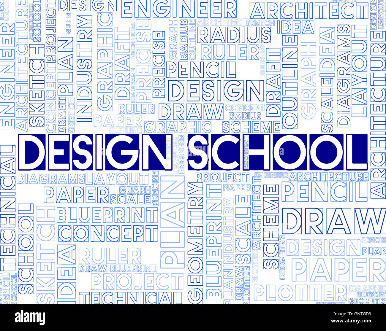 Design School Meaning Artwork Studying And College Stock Photo - Alamy