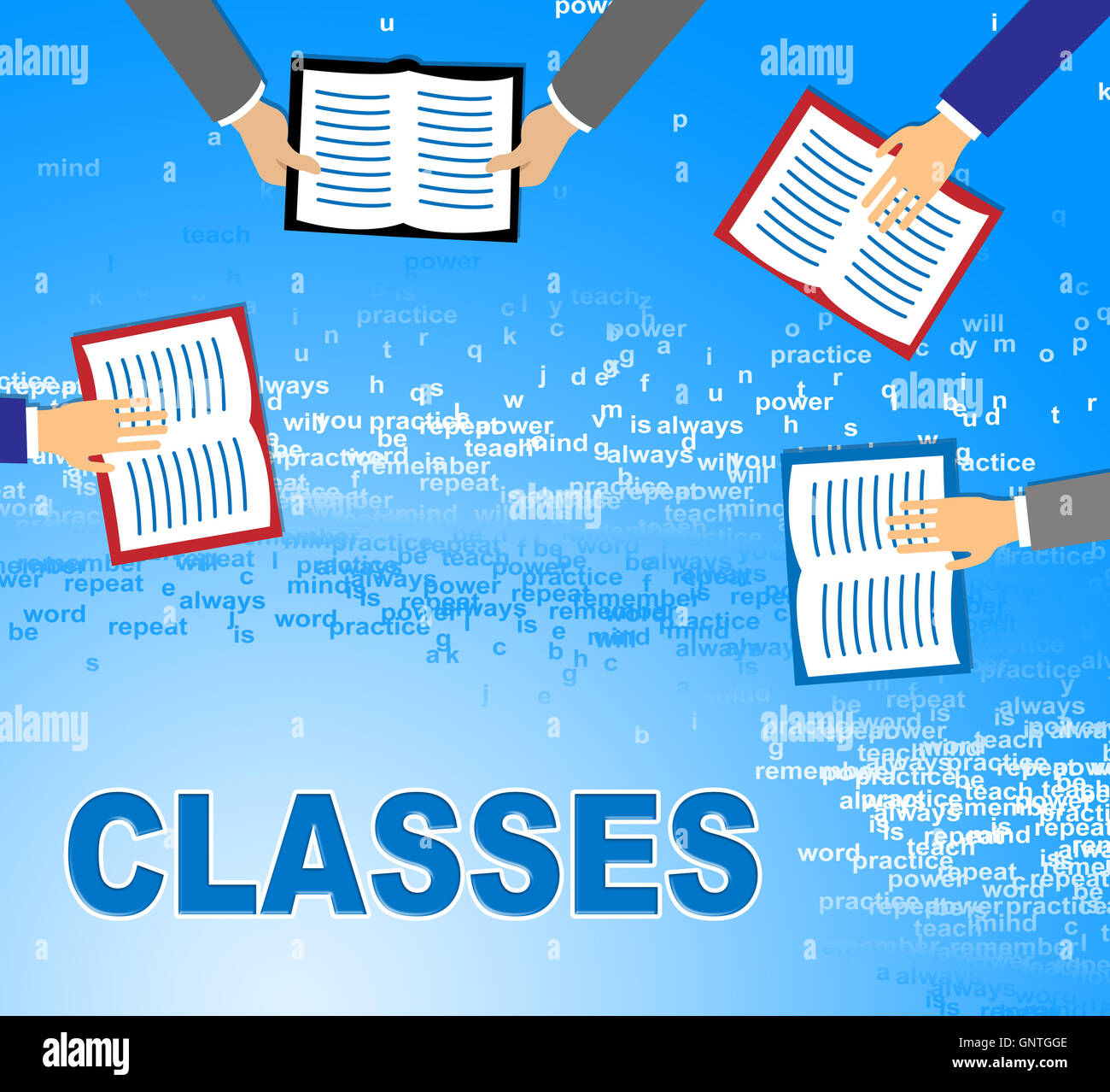 Classes Books Indicating Knowledge Classroom And Learning Stock Photo ...