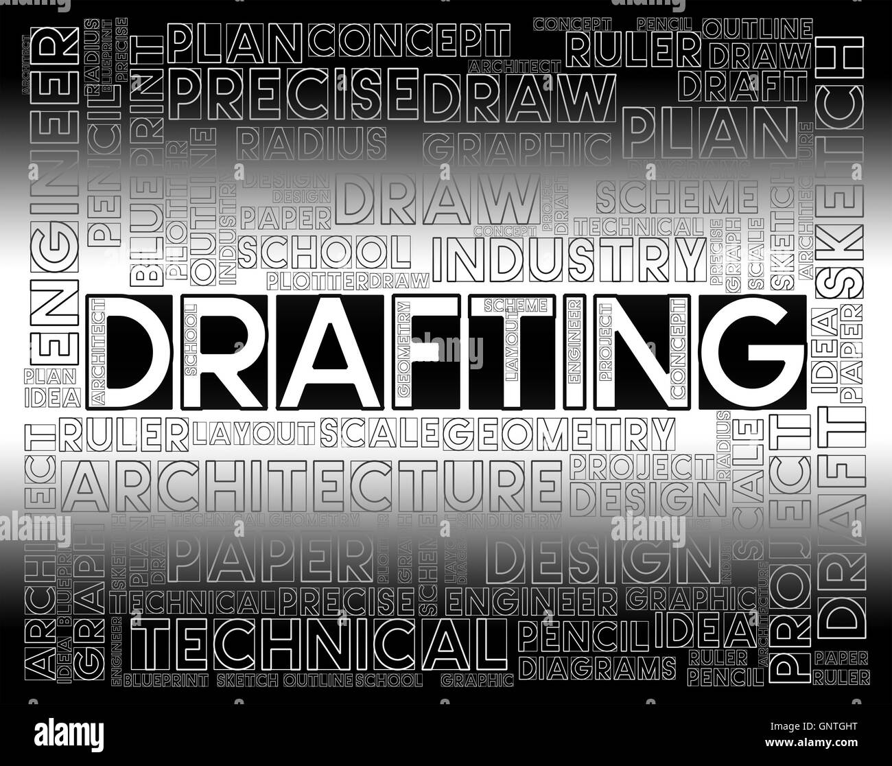 Project outline Black and White Stock Photos & Images - Alamy