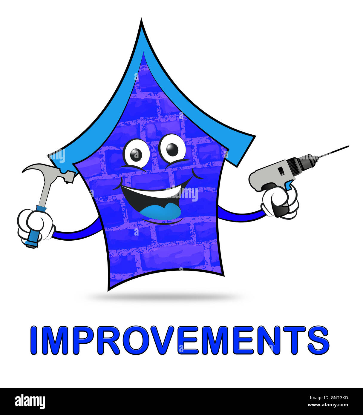 House Improvements Representing Home Or Property Renovation Stock Photo ...