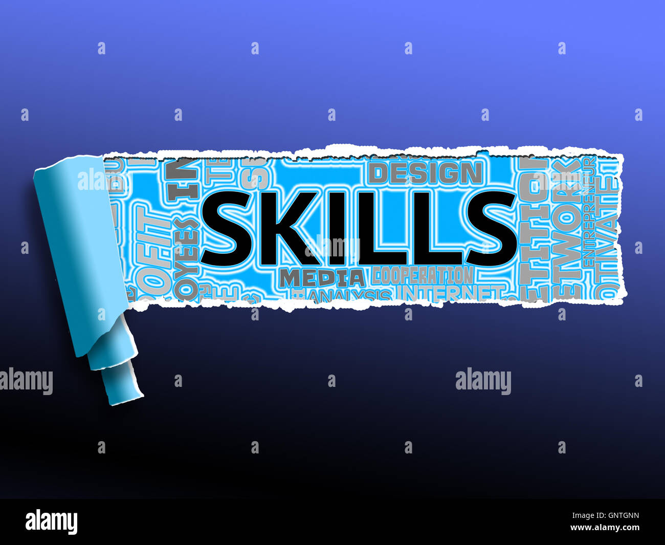 Skills Word Representing Skilled Expertise And Competent Stock Photo ...