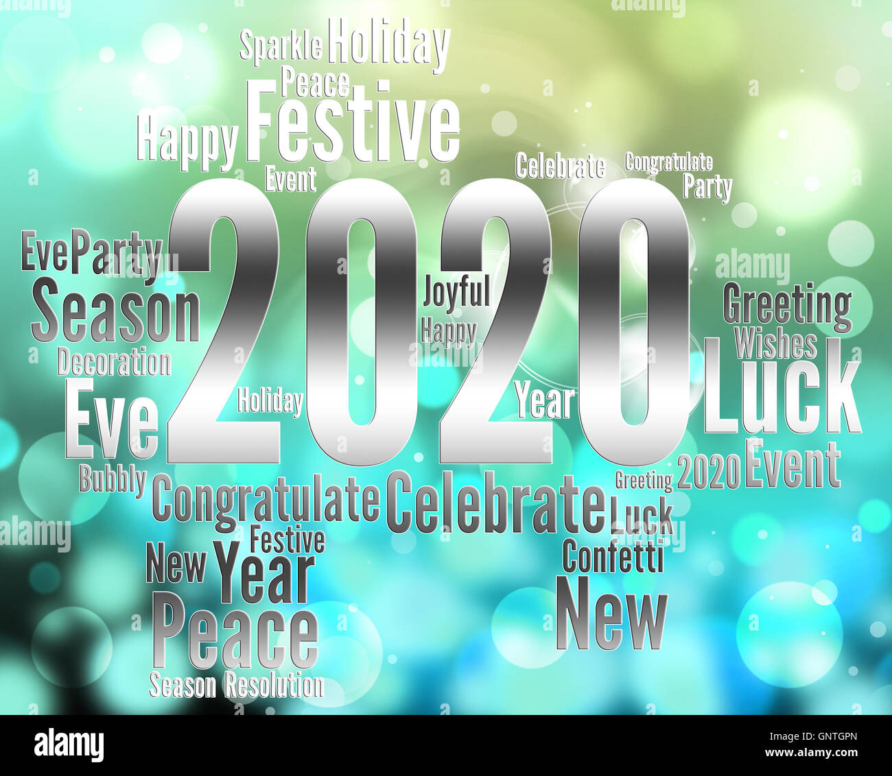 Two Thosand Twenty Year Indicating 2020 Illustration Stock Photo - Alamy