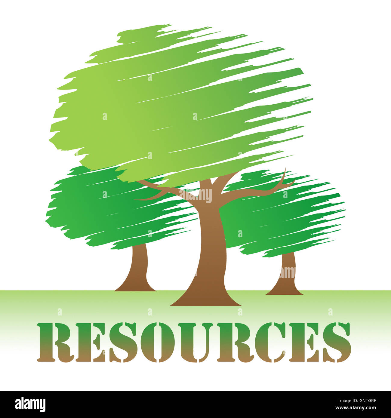 Resources Trees Meaning Natural Sources And Nature Stock Photo - Alamy